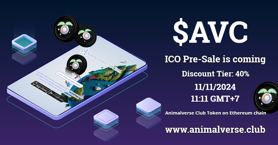ICO Landing - Animalverse Club AVC